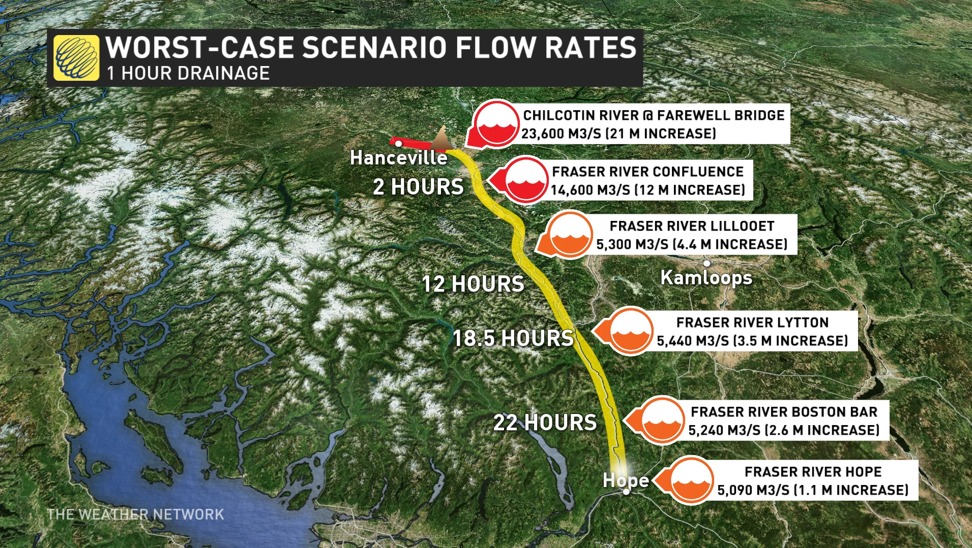Water breaches landslide damming Chilcotin River in B.C. - The Weather ...