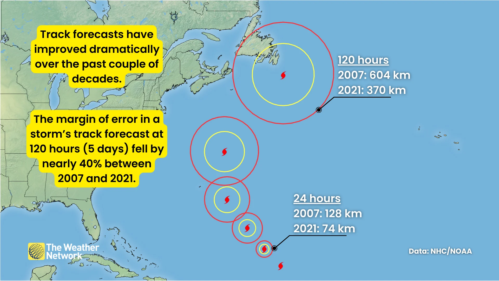 What does a hurricane's ‘cone of uncertainty’ mean? - The Weather Network