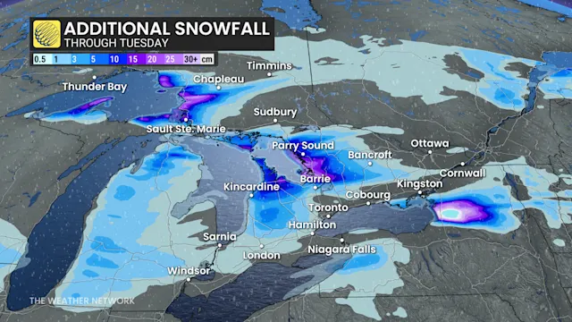More snow for Ontario this week, followed by polar vortex bringing ...