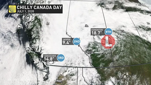 Snowy start to July in Banff National Park - The Weather Network