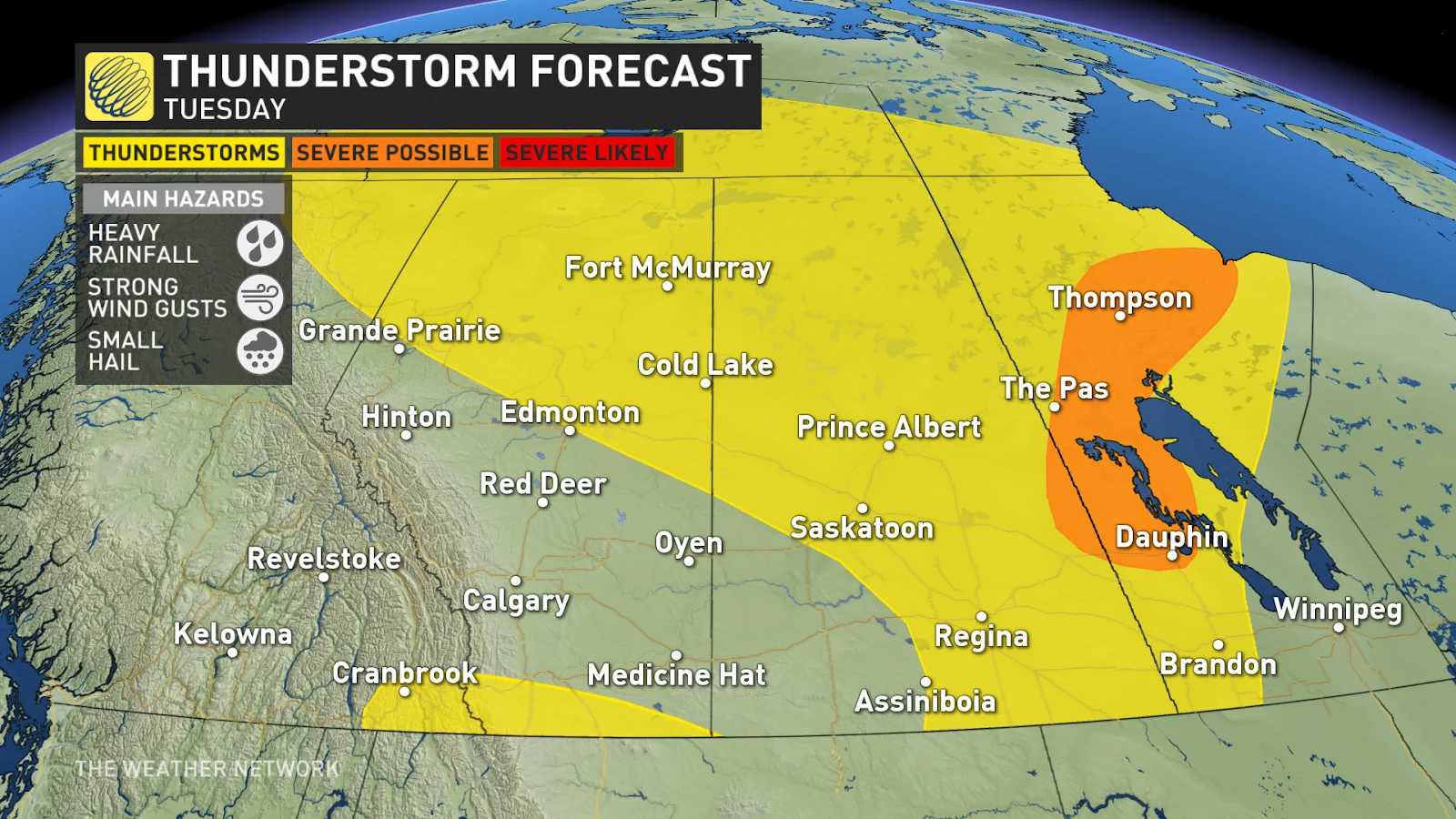 Intense September heat triggers storm risk over parts of the Prairies ...