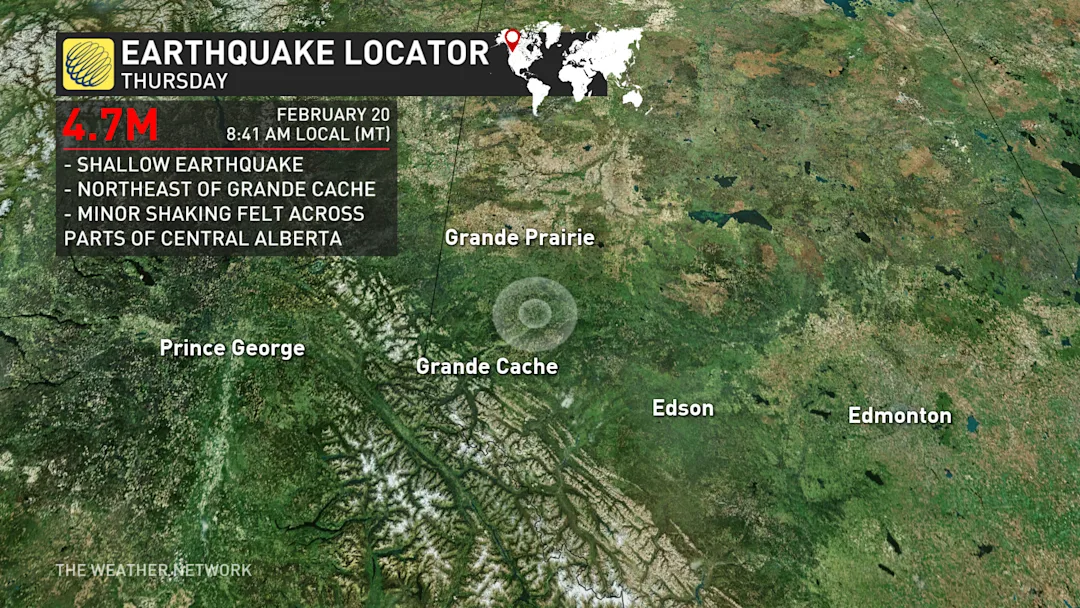 Magnitude 4.7 earthquake jolts NW Alberta, northern B.C. Thursday ...