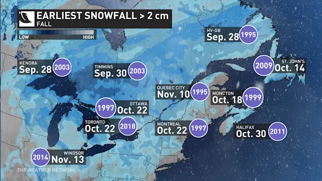 Three reasons why you could see an early-fall snow in Canada - The ...