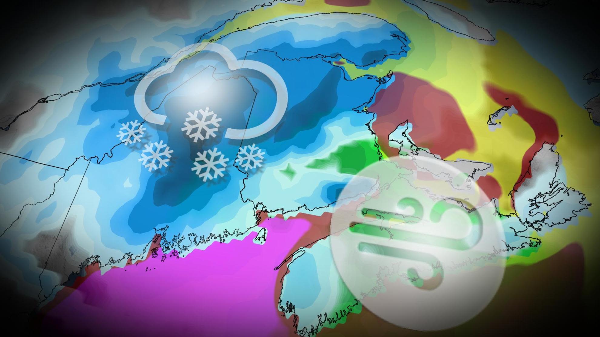Heavy snow and winds wallop parts of Eastern Canada as spring ...