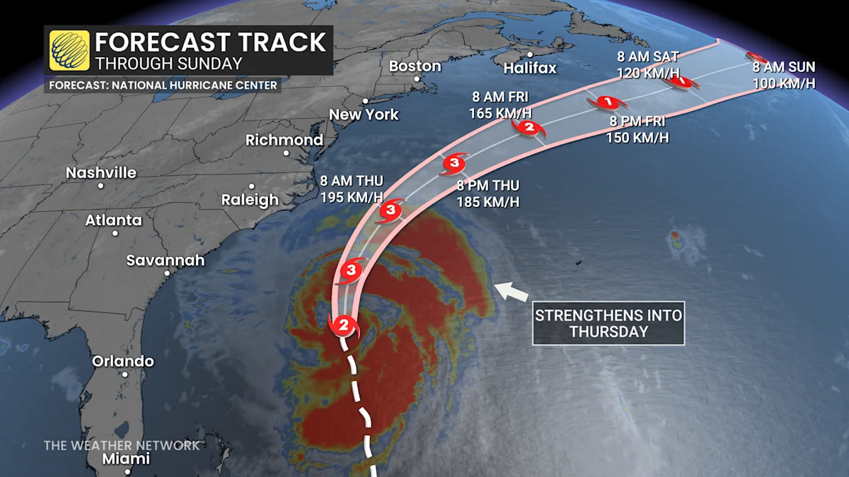 East Coast beachgoers urged to stay away as Hurricane Erin brings ...