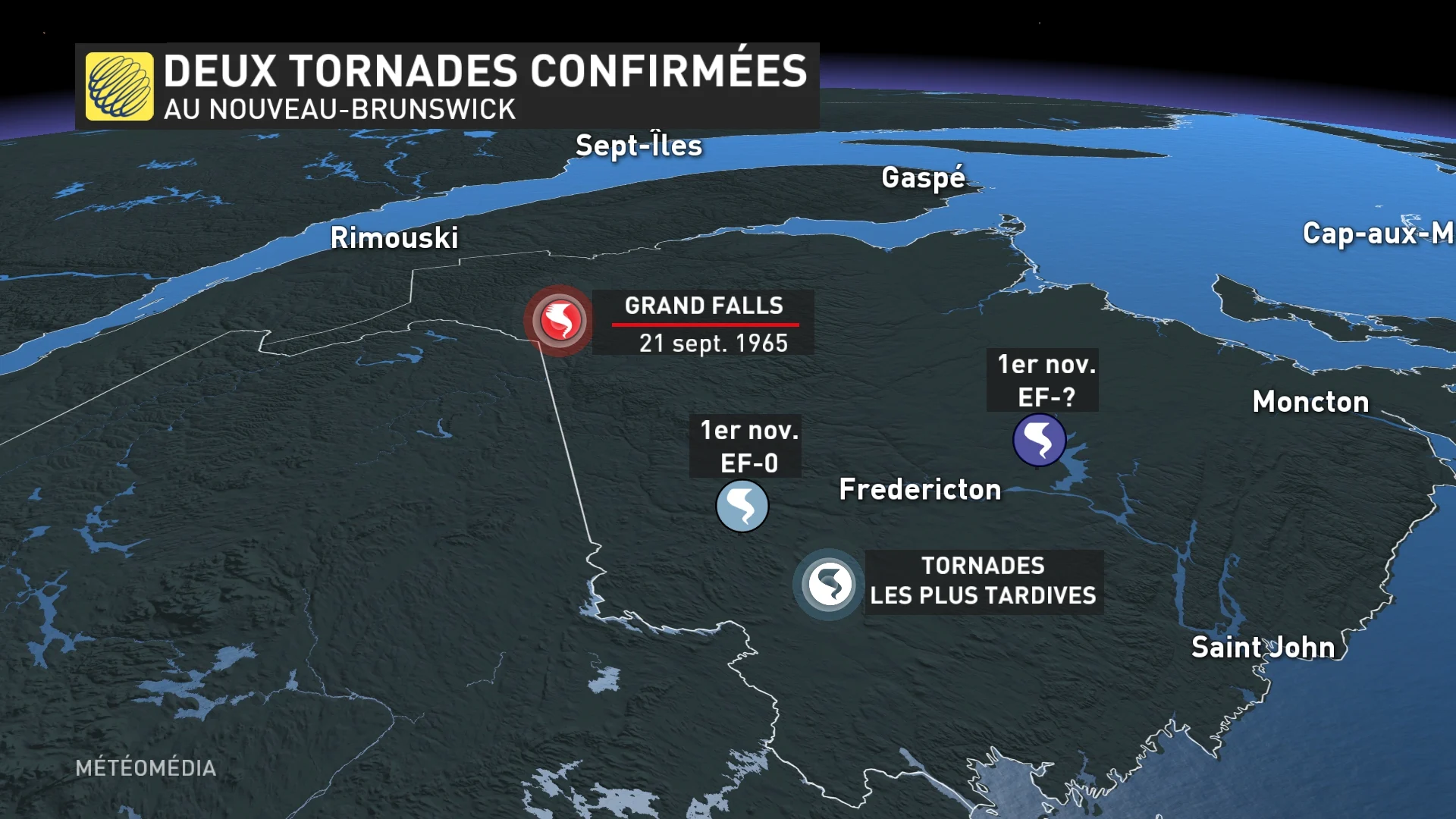 Événement rare : deux tornades frappent cette région de l’est du pays - MétéoMédia