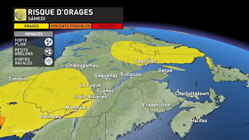 Risque d'orages samedi... et une tornade en Ontario? - MétéoMédia