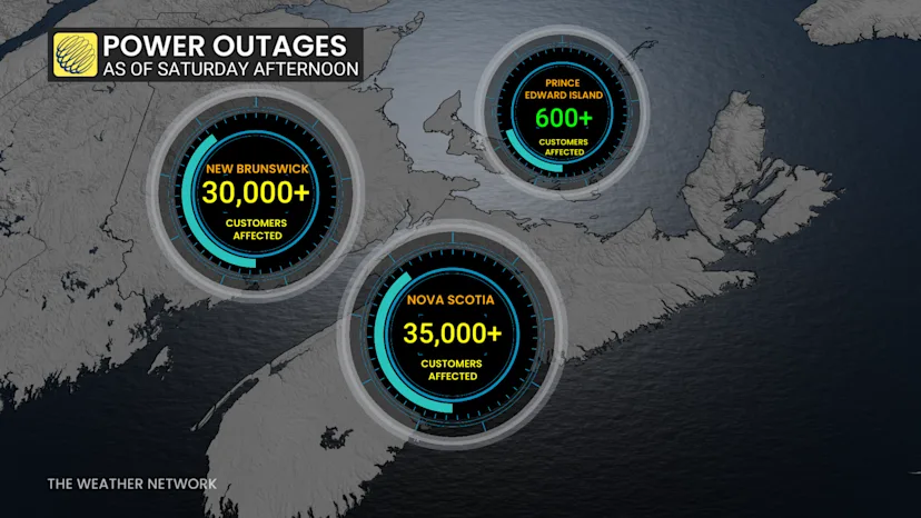 High winds sever power for tens of thousands in Nova Scotia - The ...