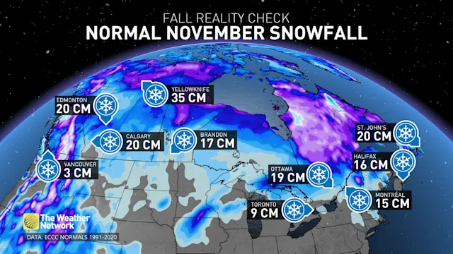 November will bring Canada extended fall, but winter lurks - The ...