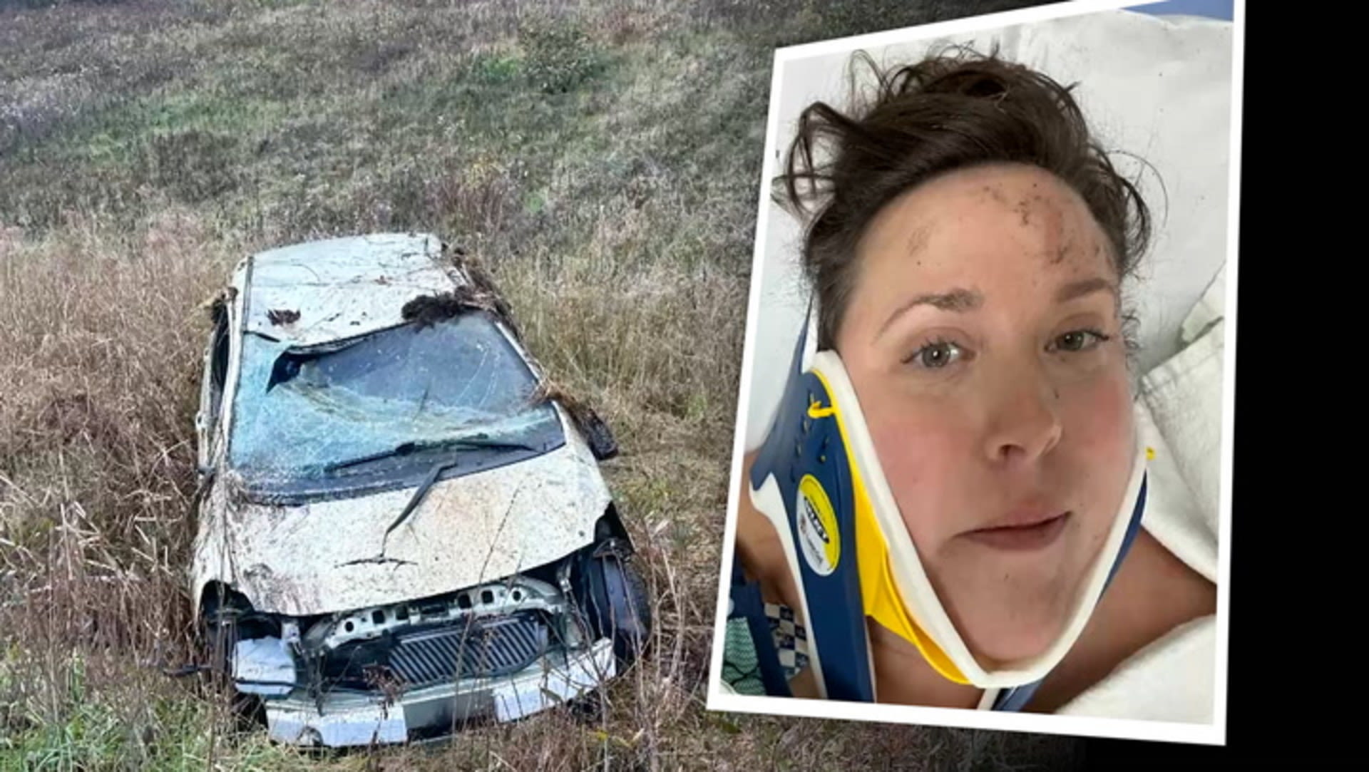 Terrifying black ice accident prompts influencer to share safety ...