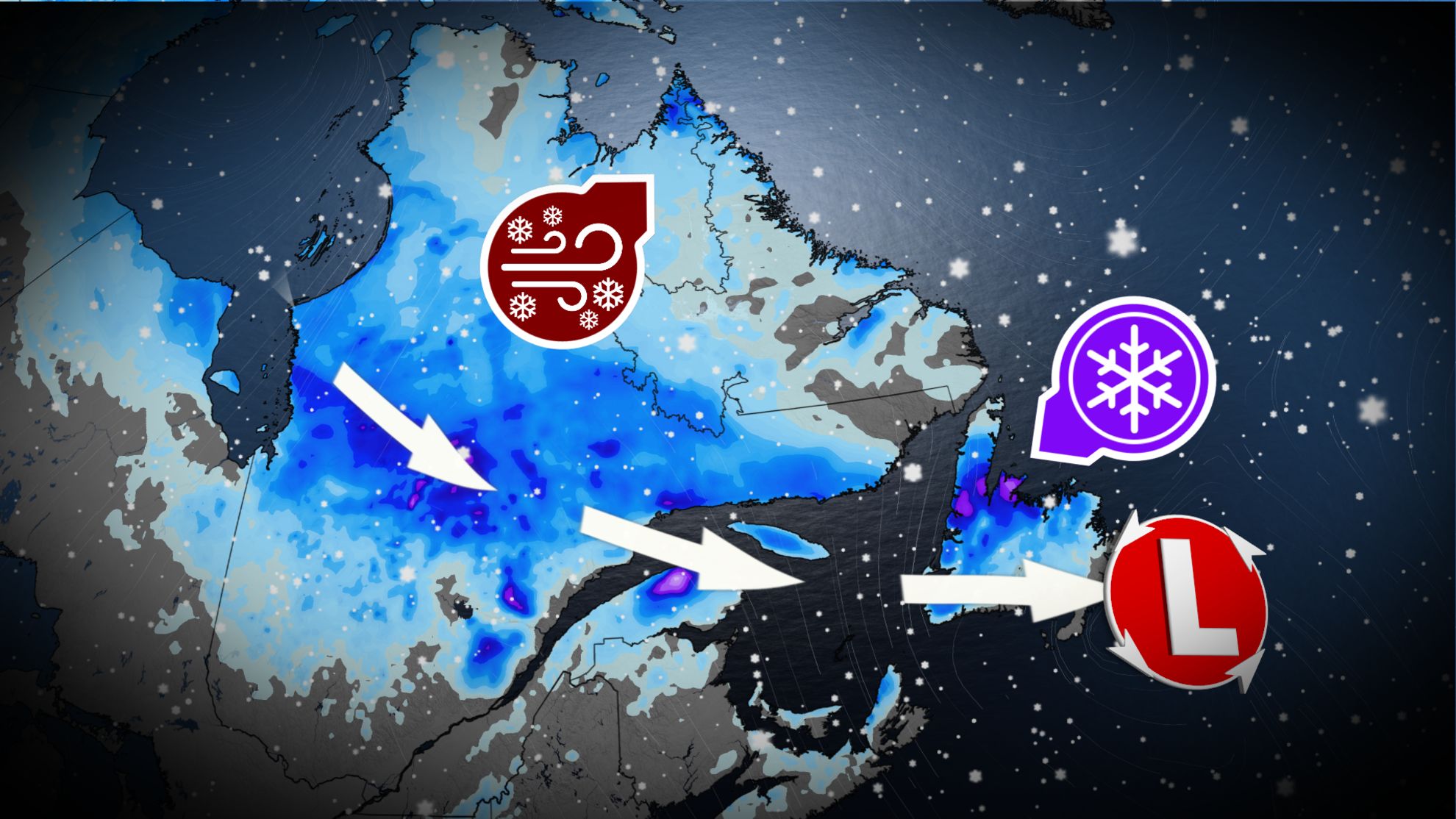Winter hits parts of Eastern Canada with winds, snow, and a blizzard ...