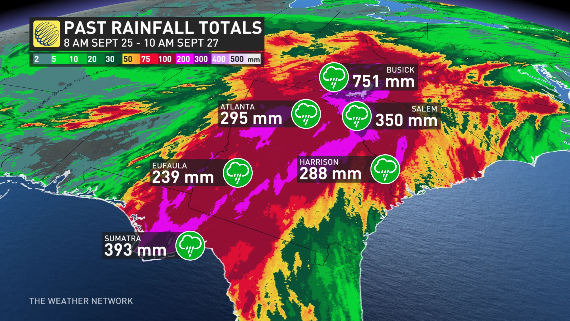 How Hurricane Helene produced 700+ mm of rain in three days - The ...