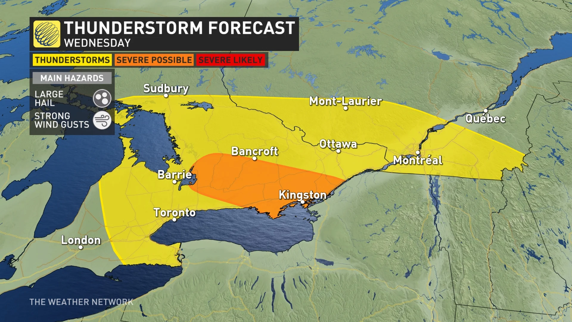 Nocturnal storms could reach severe criteria in parts of Ontario south ...
