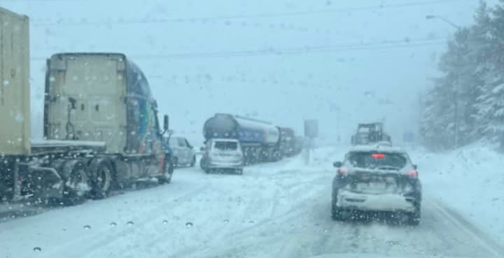 Hwy. 11 closed after collisions amid snow squalls near Orillia, Ont ...