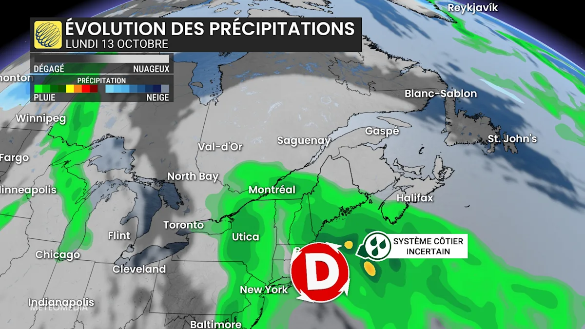 Un gros système pourrait compromettre le long week-end au Québec ...