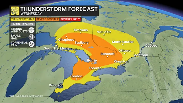 Severe weather set to hit multiple parts of Canada this week - The ...