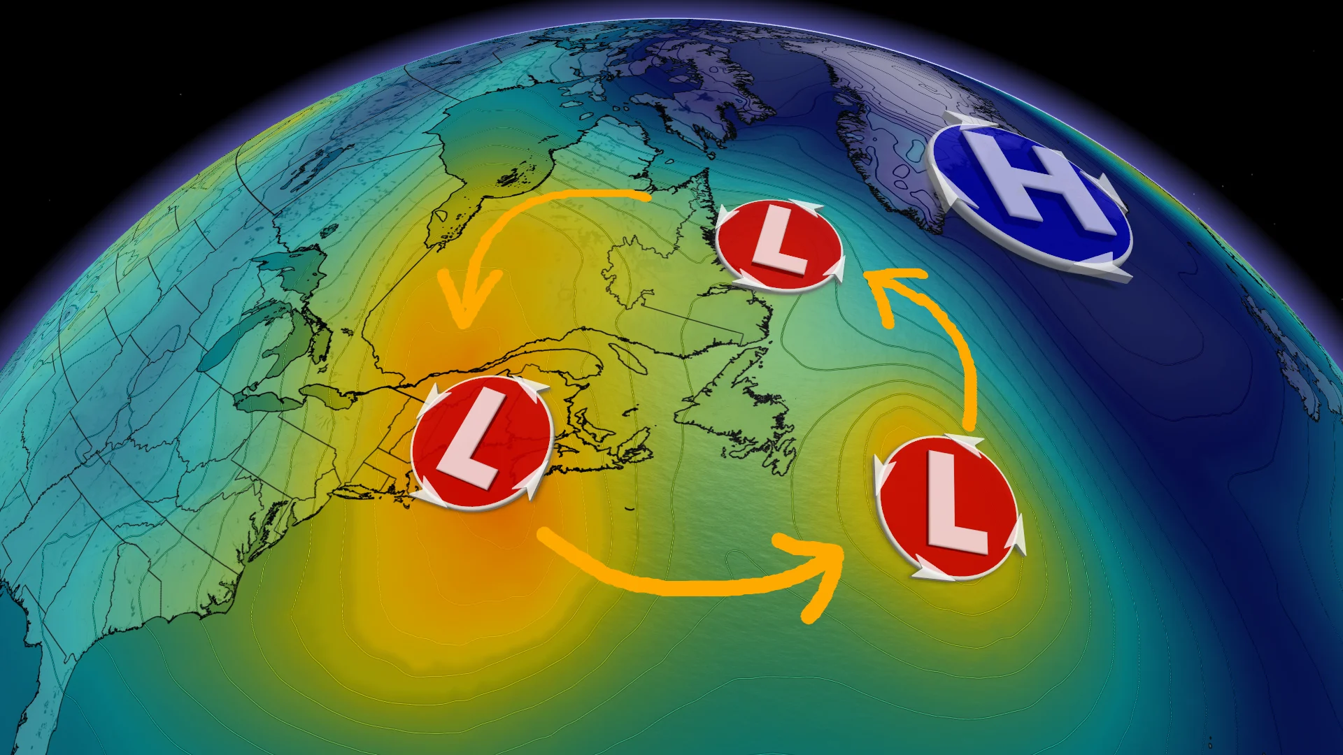 Parade of systems targets Eastern Canada due to a blocking pattern ...