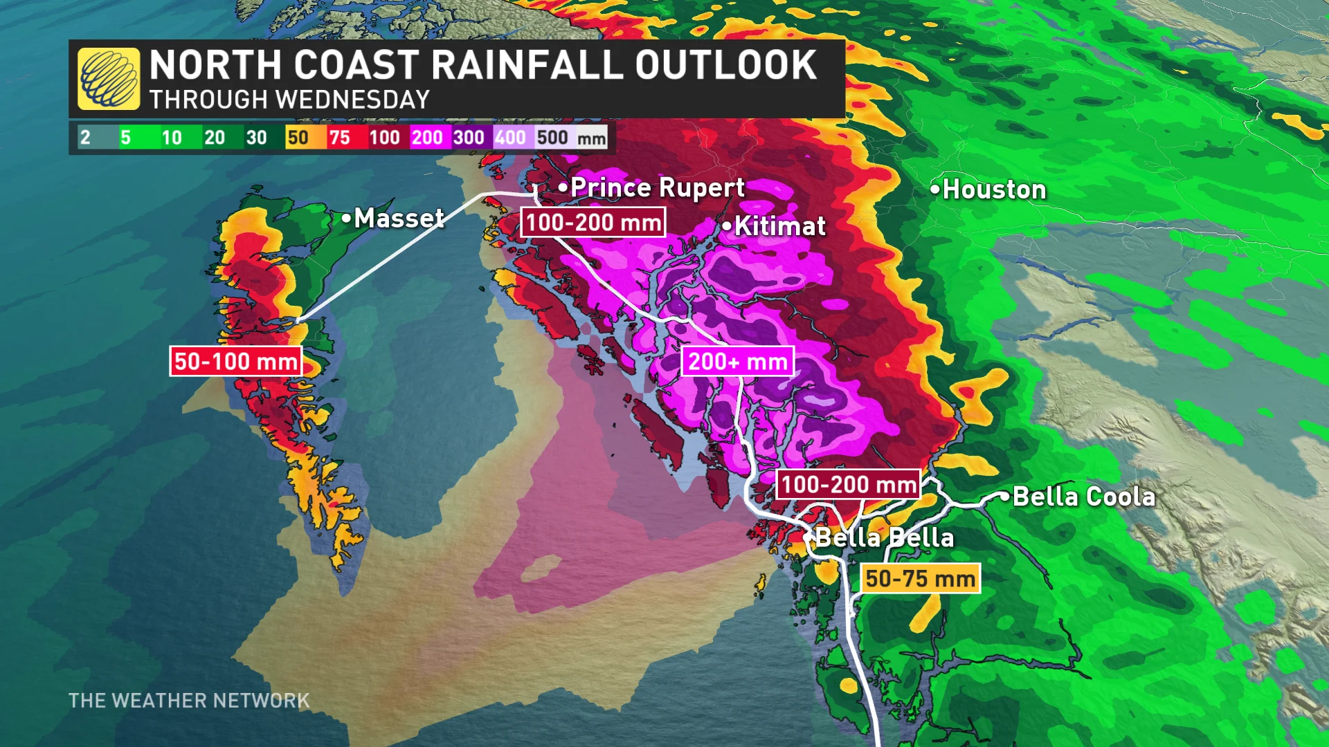 Potential for 300 mm of rain, flooding in parts of B.C. amid ...