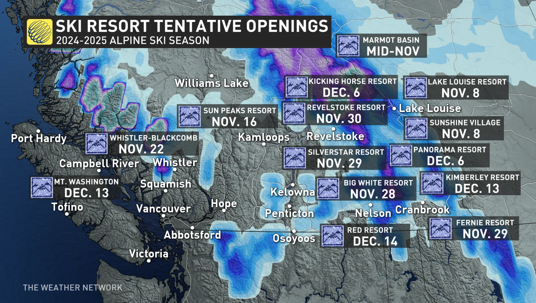 Busy B.C. weather pattern looks to bring widespread disruptions - The ...