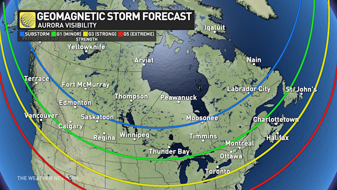 The Weather Network - Look up! The Northern Lights may shine across ...