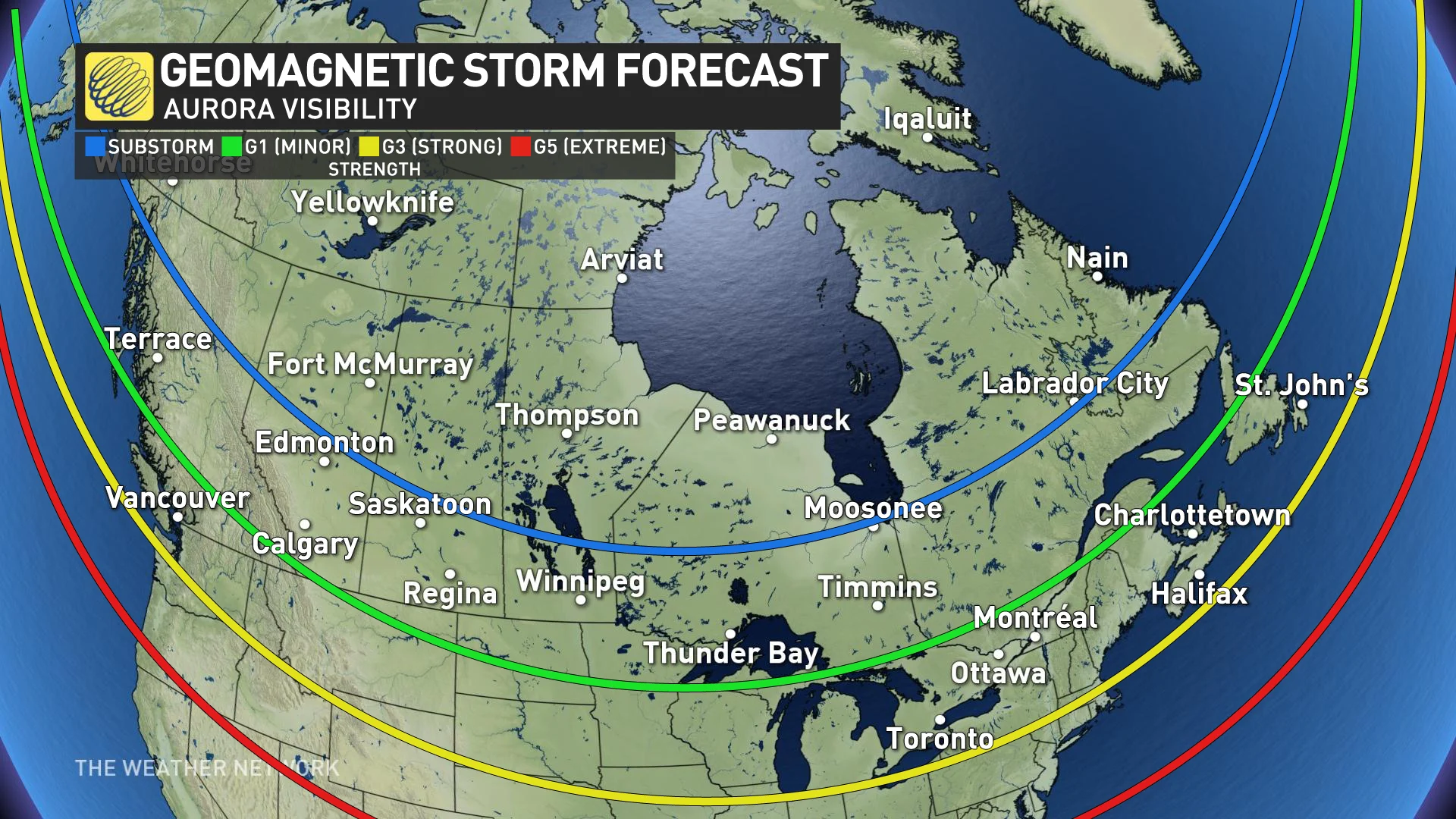 Massive solar storm set to spark auroras across Canada - The Weather ...