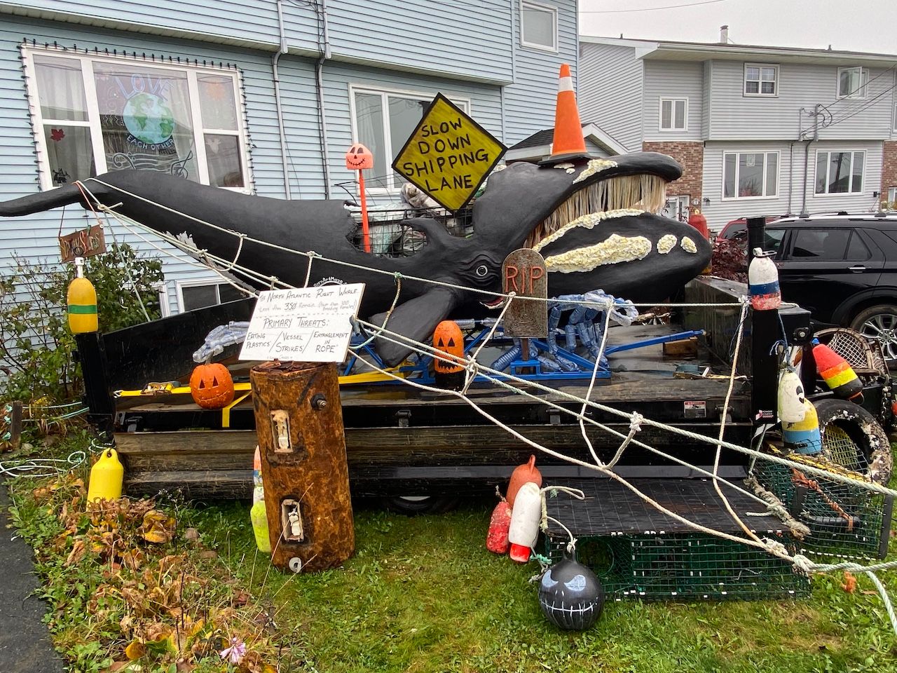 Beach trash converted into a spooktacular Halloween display - The ...