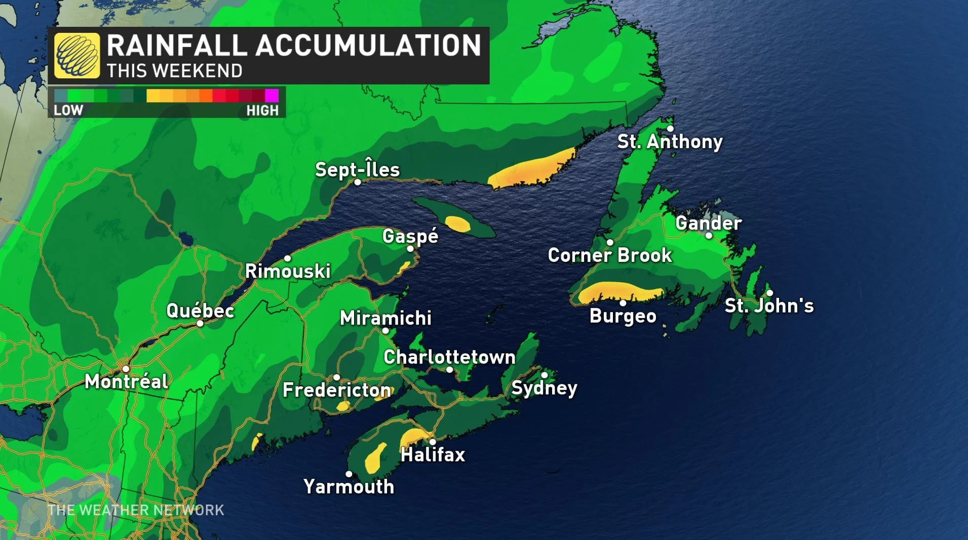 Atlantic: Temperatures recover ahead of wet weekend system - The ...