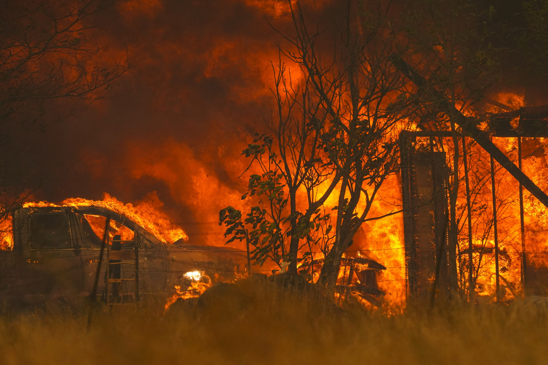 Parts of California hit with wildfire, see flood and mudslide threats ...