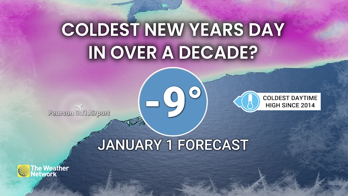 Coldest New Year's Day in over a decade possible across Ontario and ...