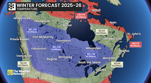 Polar vortex on the move! Canada’s winter forecast update - The Weather ...