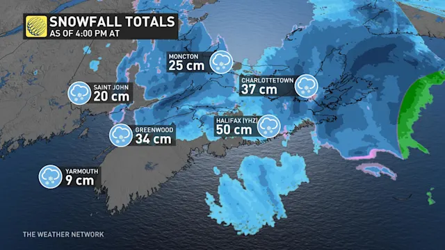 Maritimes dig out after monumental snowfall, storm hits Newfoundland ...