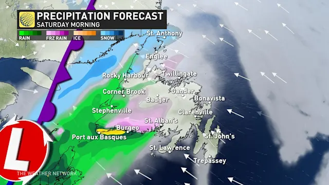 Heavy rain follows hours of ice heading into the weekend across ...