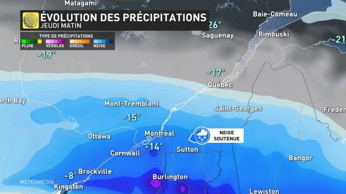 Jusqu'à 30 cm de neige, froid et risques de poudrerie - MétéoMédia