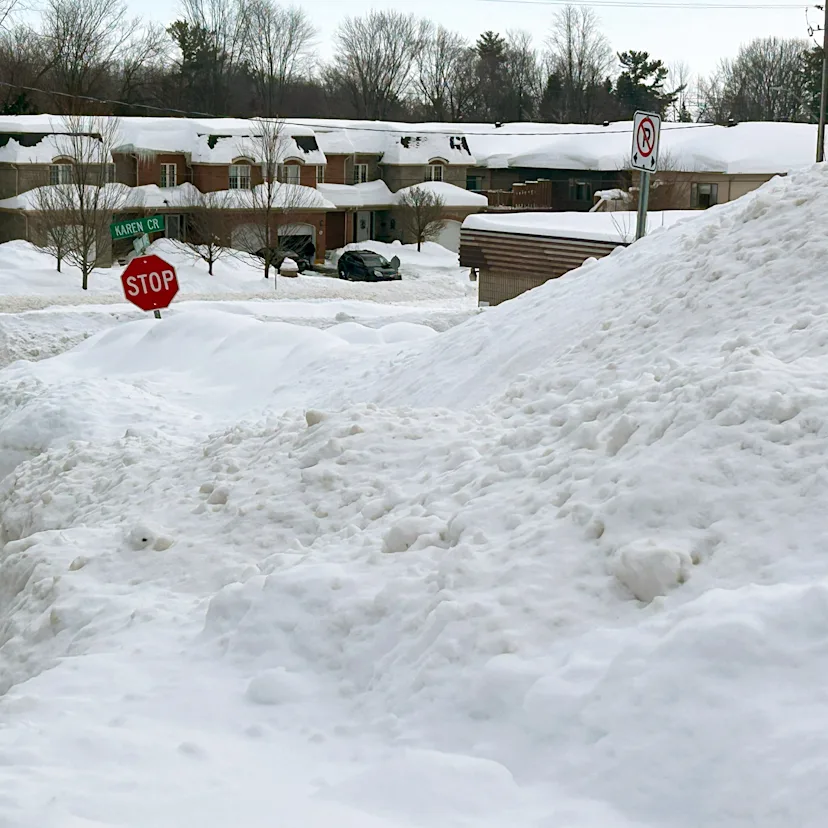 As tall as a giraffe: Snow total nears record levels in Canadian city ...