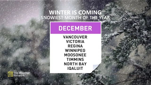 Prepare for rapid snow accumulation across Canada in December - The ...