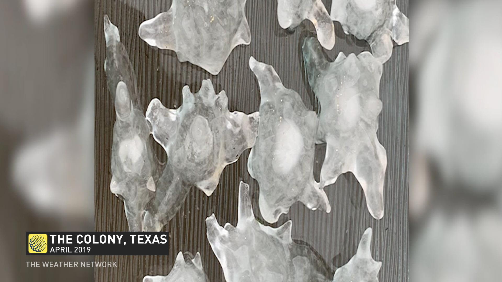 See why these spiky hailstones are battering the U.S. South - The ...