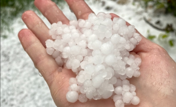 PHOTOS: Late-season thunderstorms drop hail in parts of southern ...