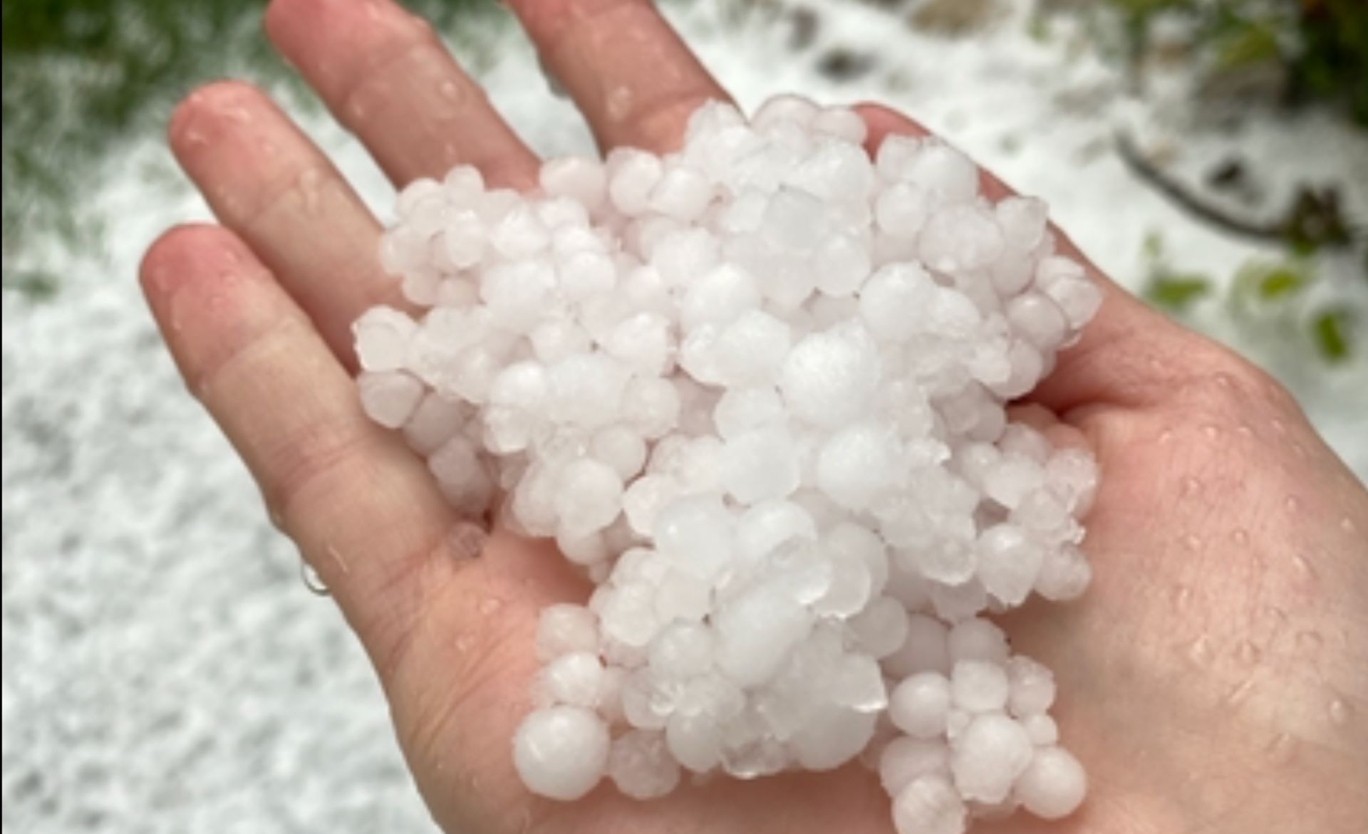 PHOTOS: Late-season thunderstorms drop hail in parts of southern ...