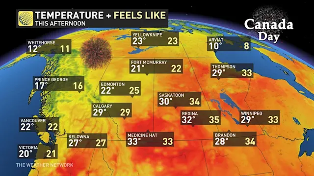 Severe storms sweeping the Prairies amid an active Canada Day - The ...