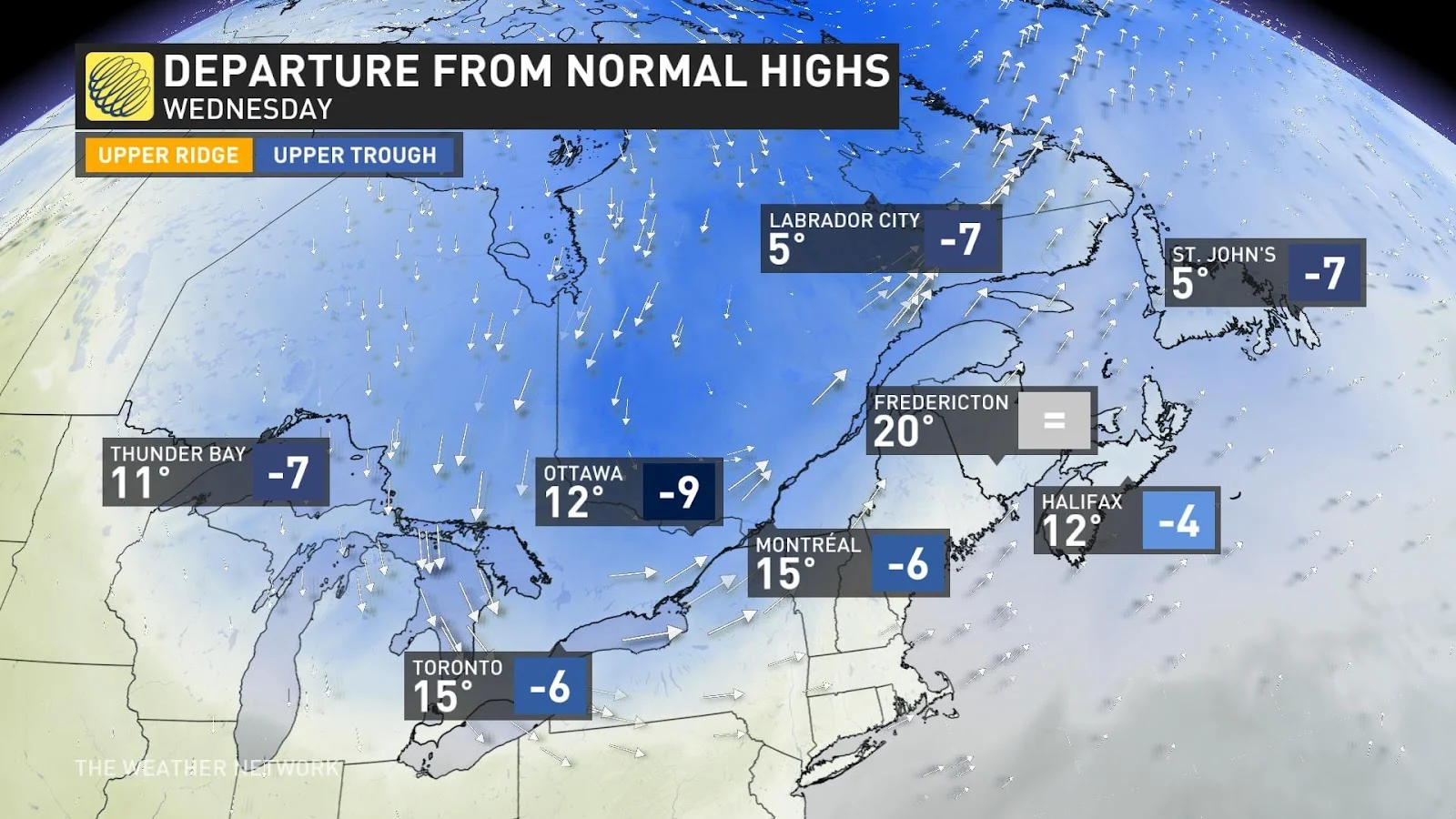 Below seasonal temperatures across Eastern Canada continue into the ...