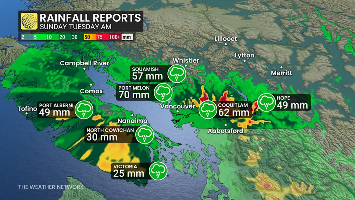 River, localized flooding concerns rise in B.C. as more rainfall coming ...