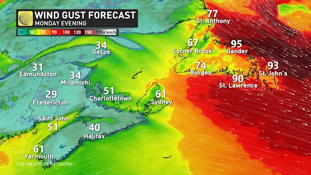 Wind warnings, 40 cm of snow in Atlantic Canada with bomb cyclone - The ...