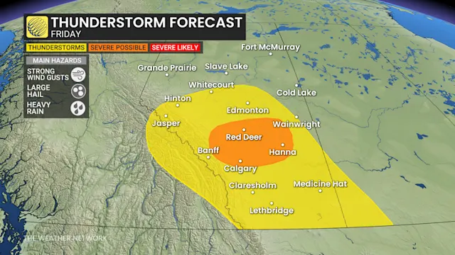 Alberta storm threat: Beneficial rain, but risk of very large hail ...