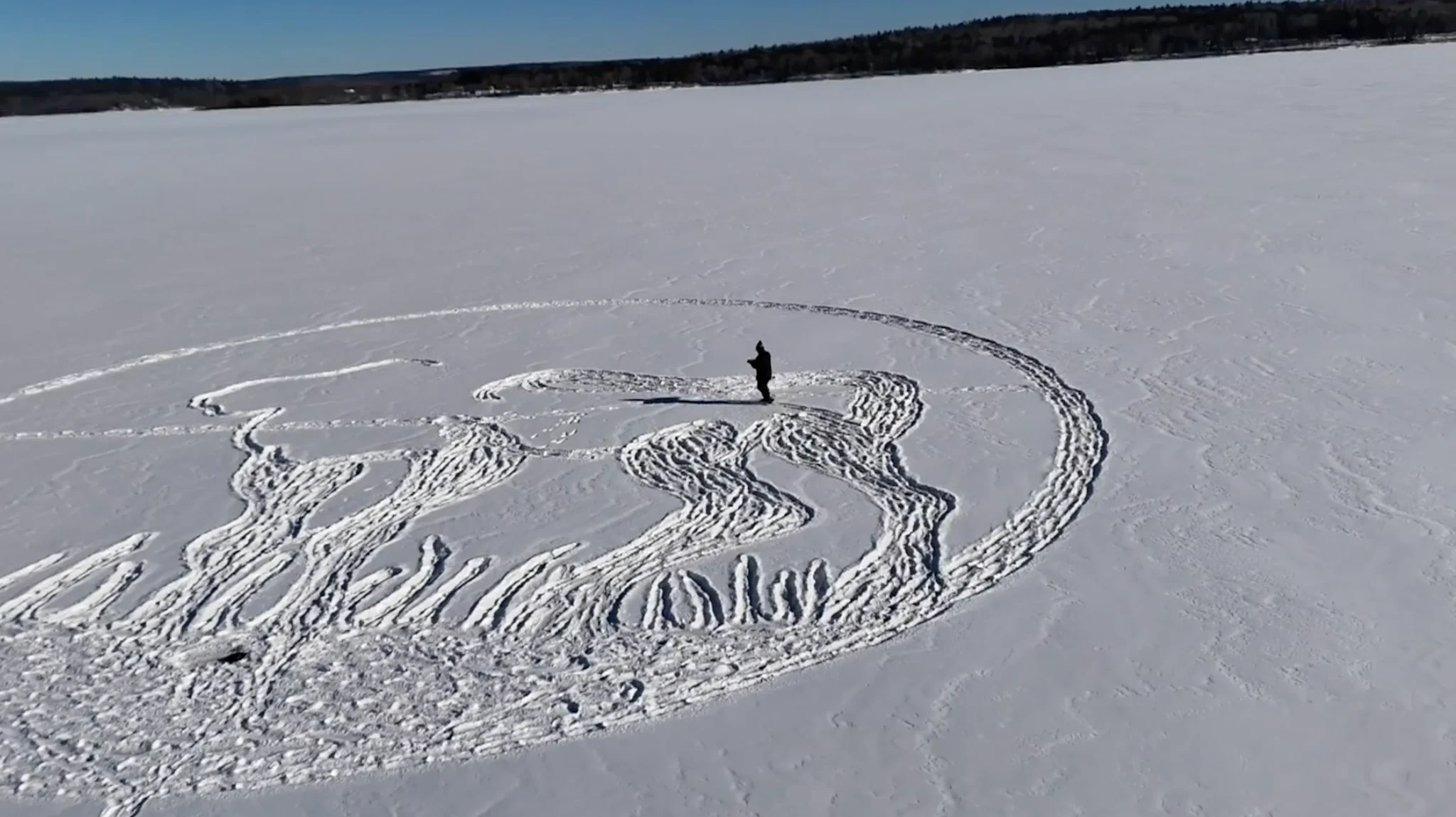 A moose crafted in snow: The ultimate Canadian creation! - The Weather ...