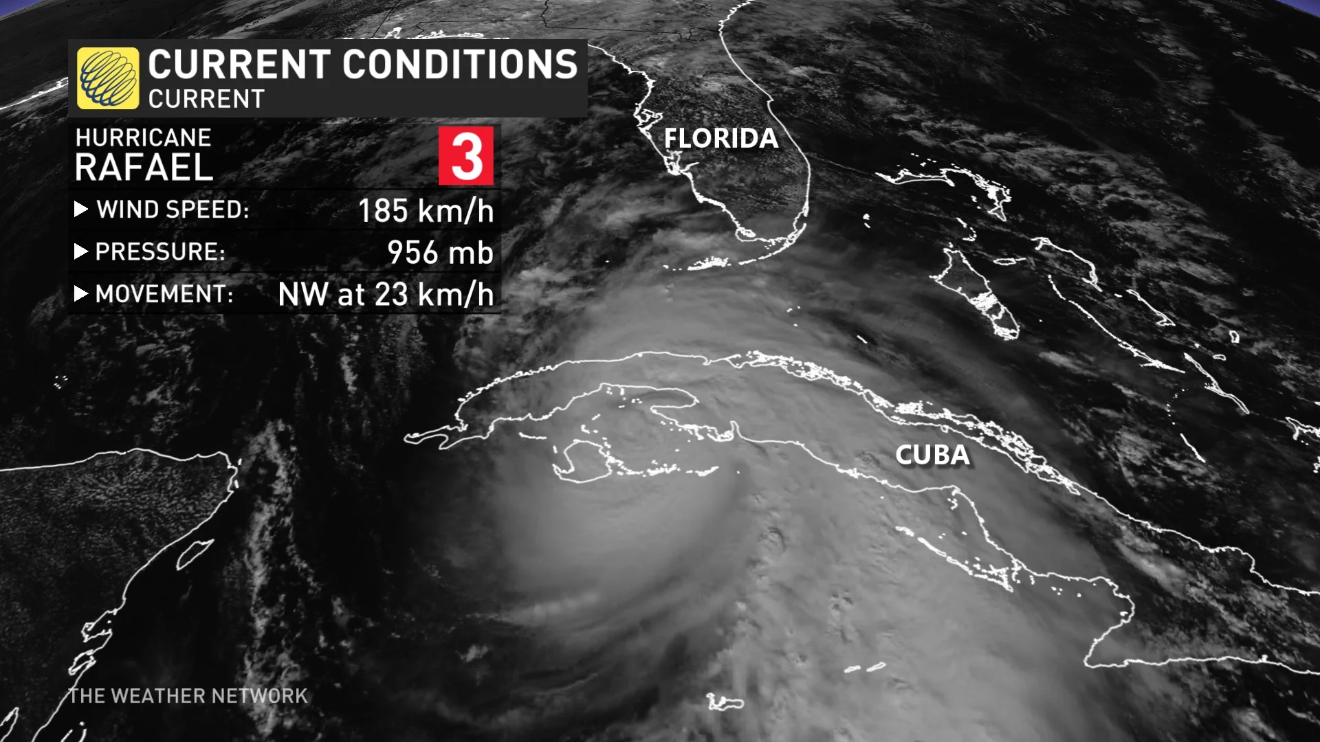 Rafael becomes major hurricane ahead of Cuba landfall, millions at risk - The Weather Network