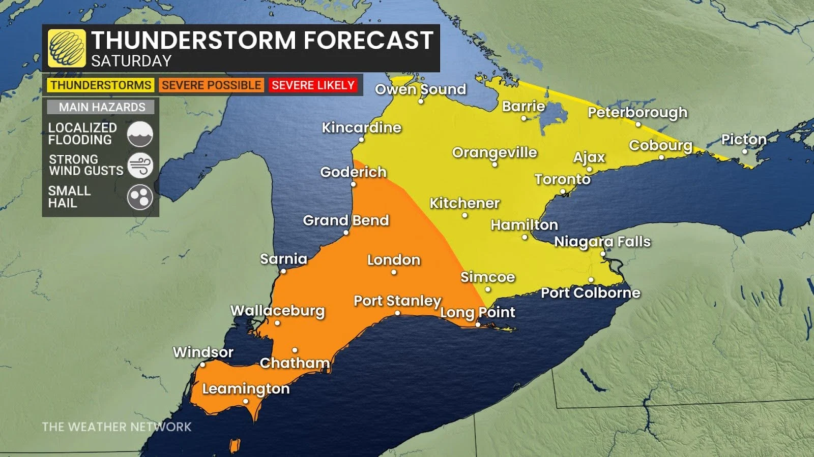 Stormy Saturday interrupts southern Ontario's weekend - The Weather Network