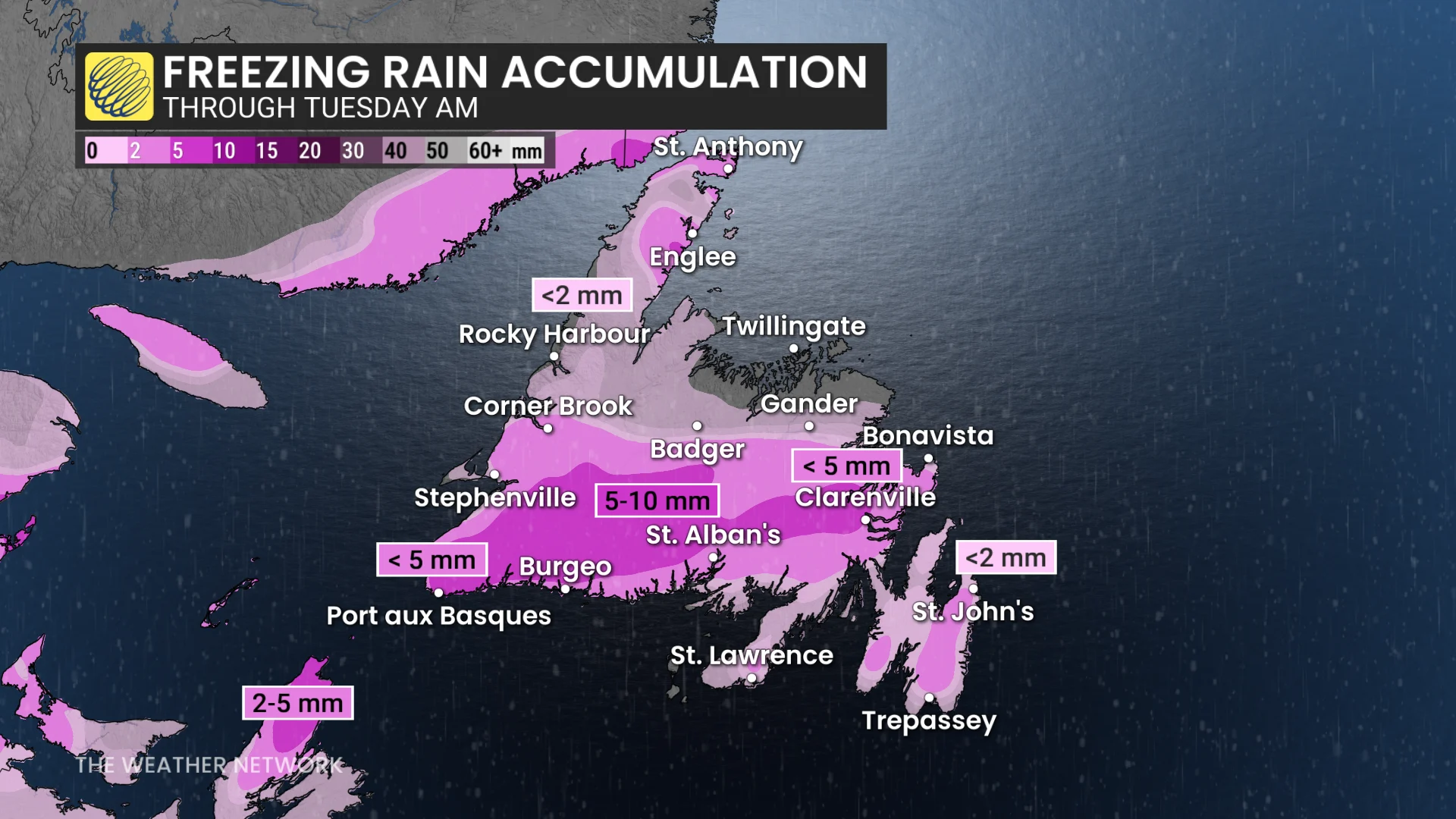 Schools close as icy storm hits the Maritimes, flood risk grows into Tuesday - The Weather Network
