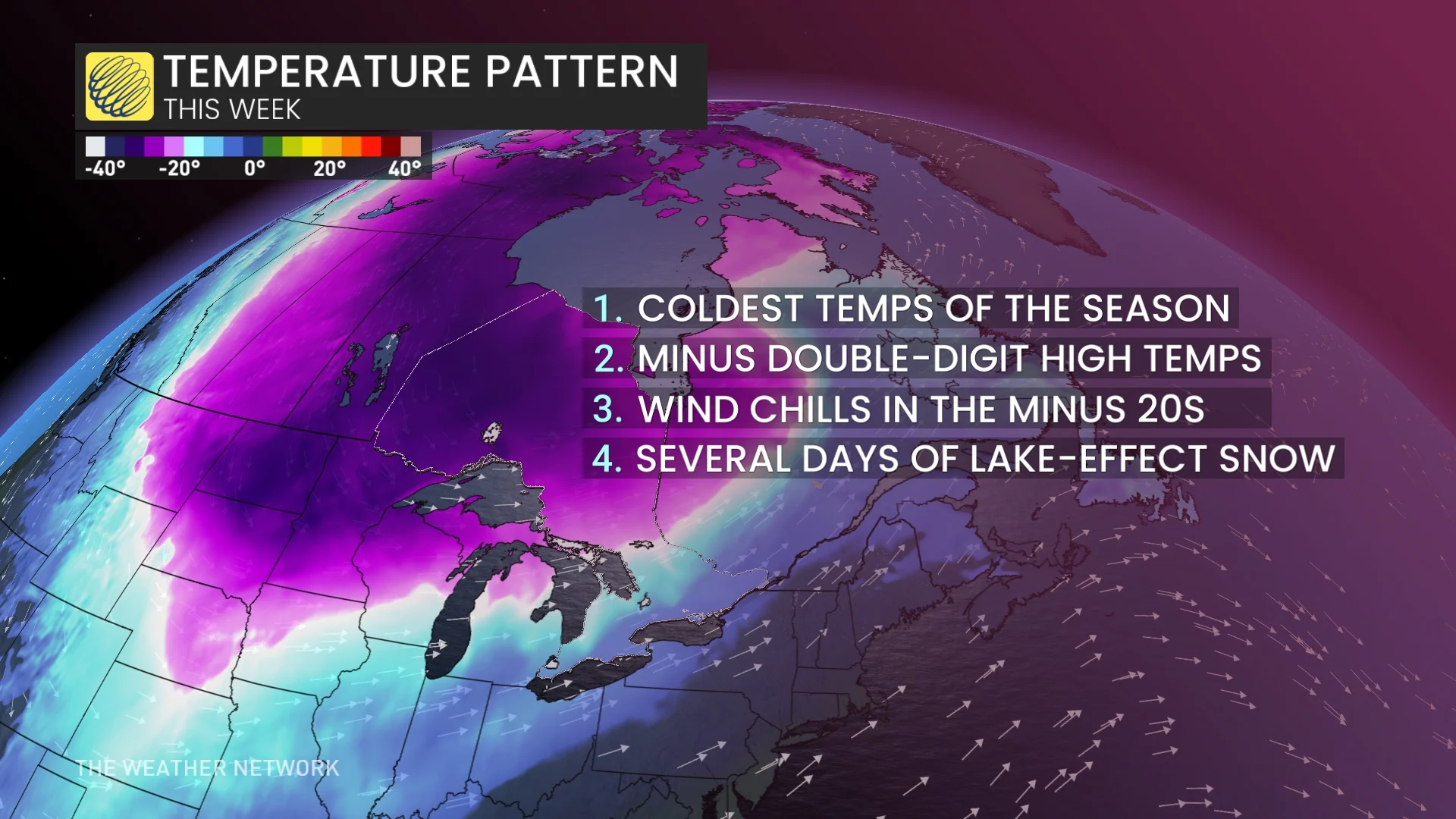 Snow squall warnings line southern Ontario amid deep Arctic chill - The Weather Network