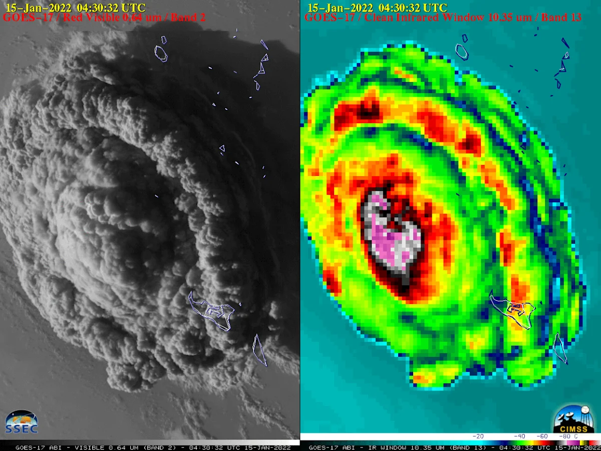 Tonga volcano eruption was so violent it blew ash halfway to space ...