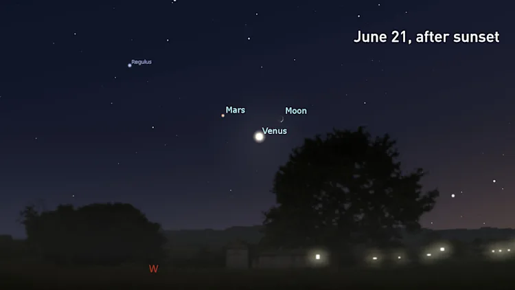 Catch an astronomical trio in the sky tonight to celebrate the Summer ...